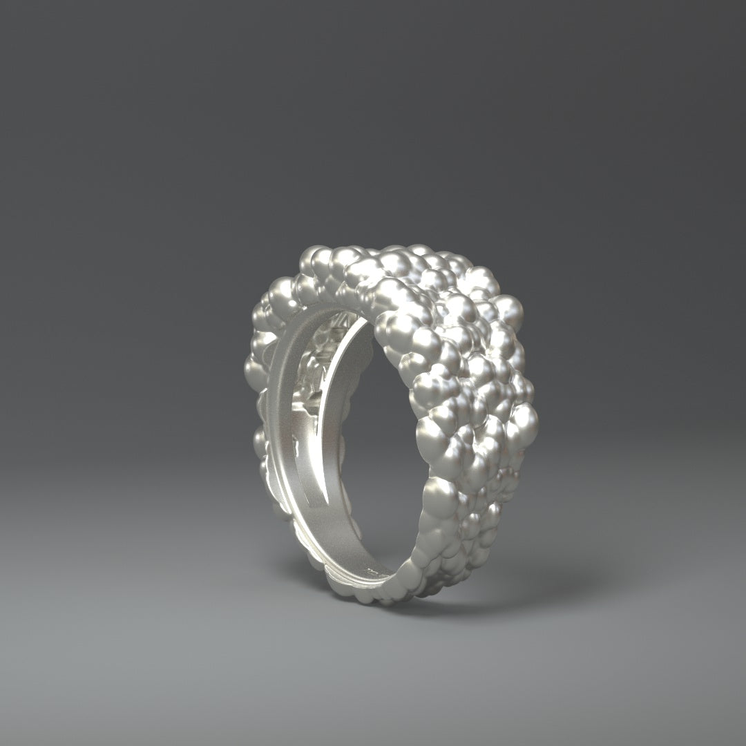 Silver ring | BUBBLES – TOJOMI